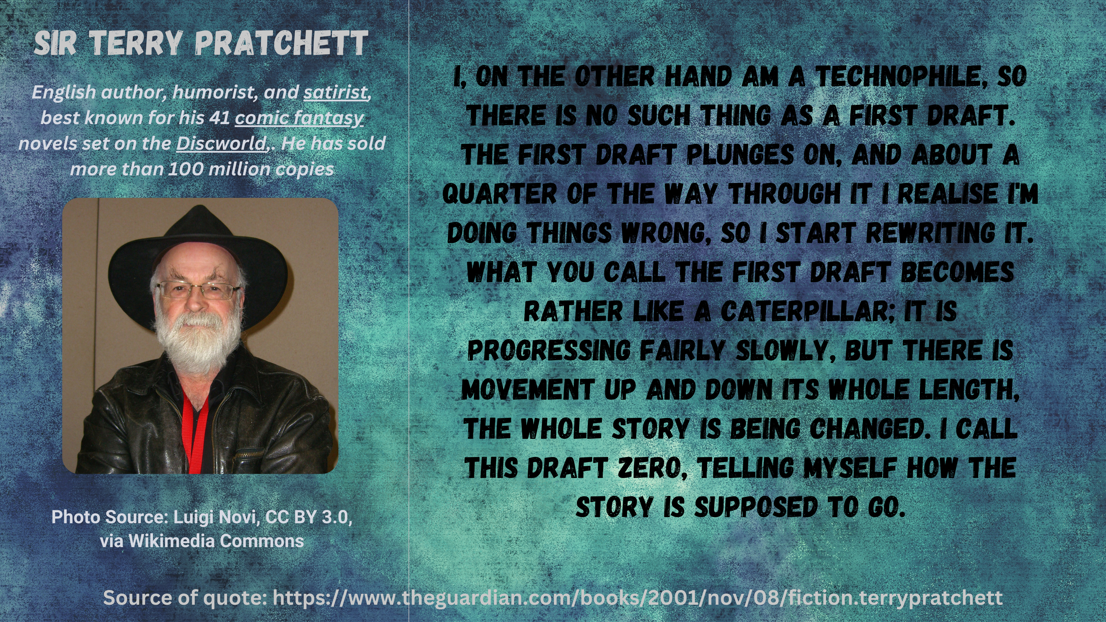 Terry Pratchett on Writing